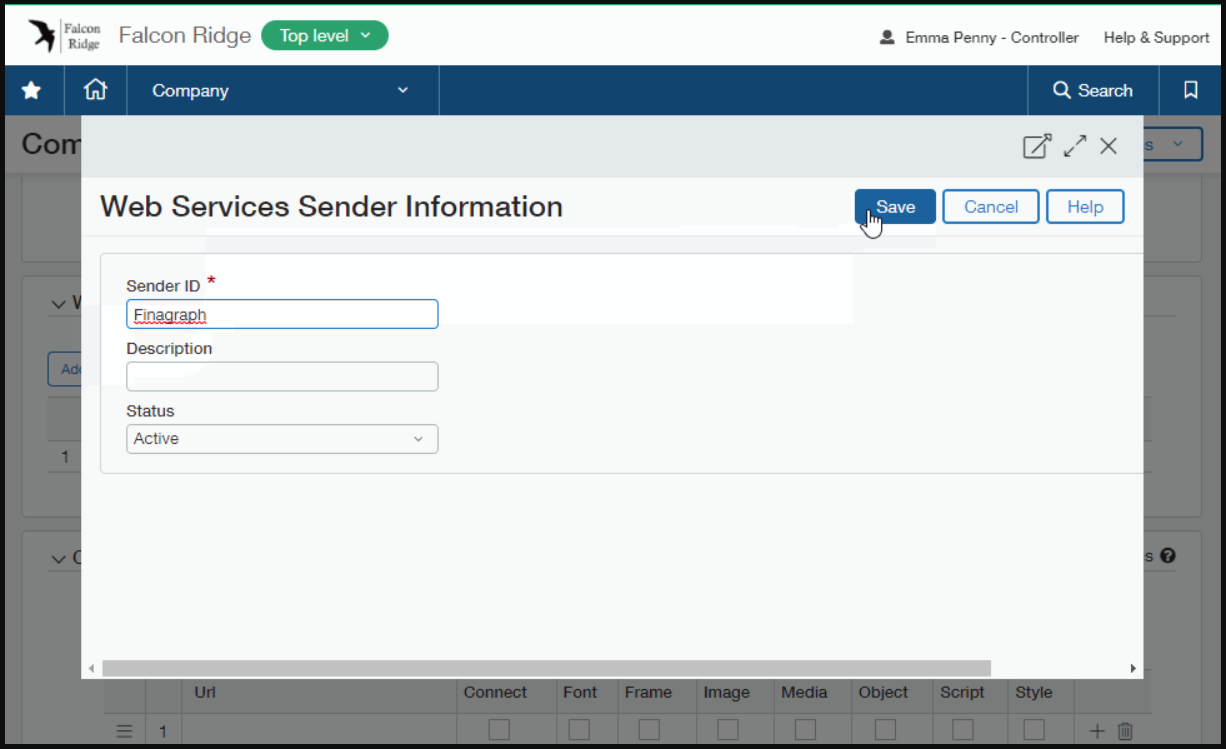 Creating Web Service credentials in Sage Intacct using the User-based Permission Type